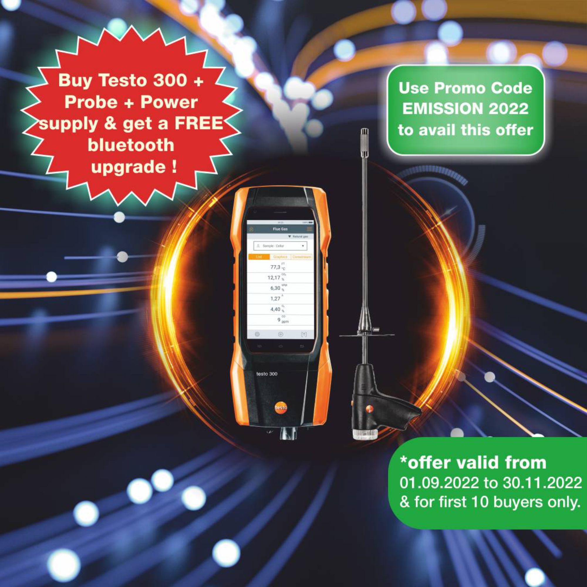 Flue gas measuring instruments from Testo | Testo SE | Testo® India