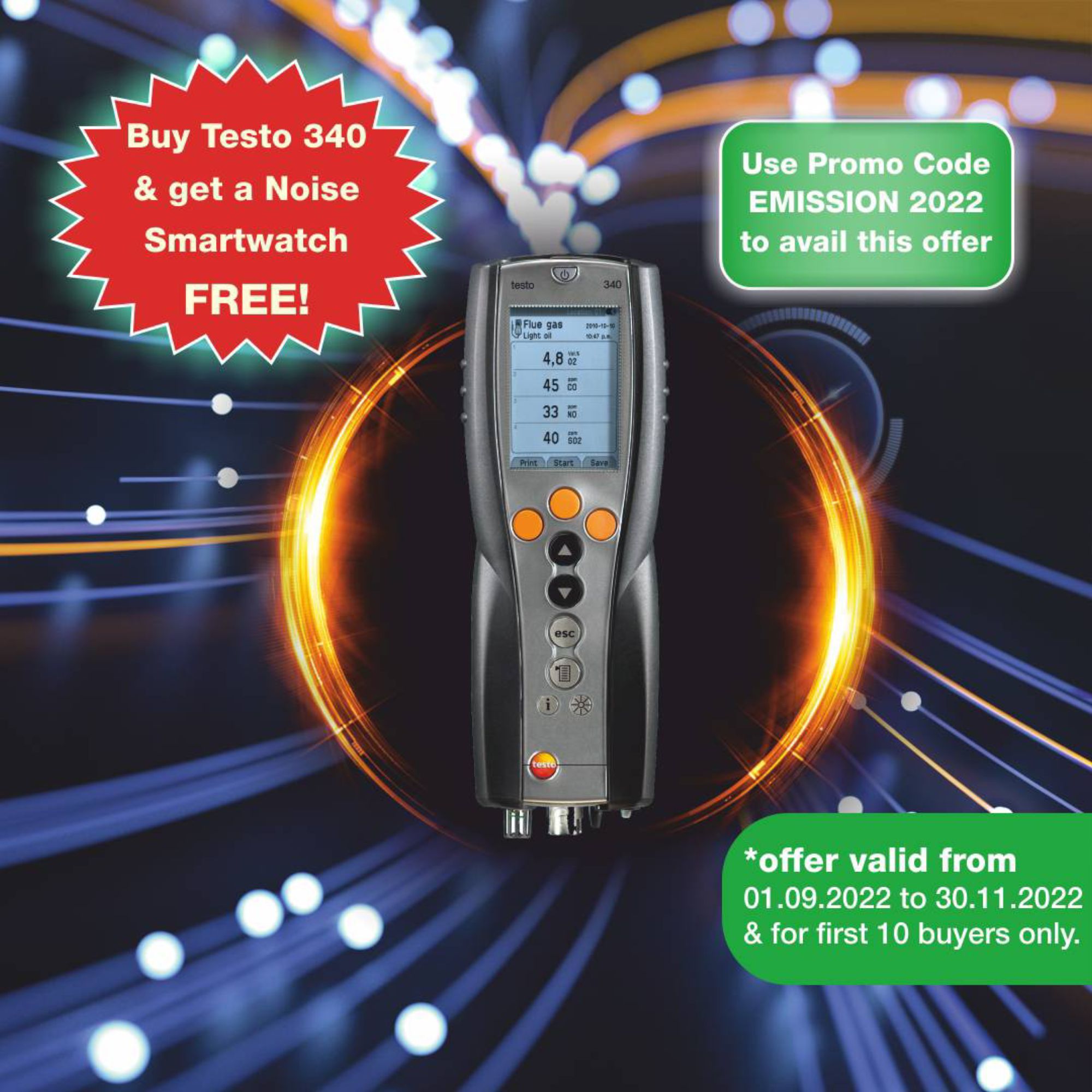 Flue gas measuring instruments from Testo | Testo SE | Testo® India