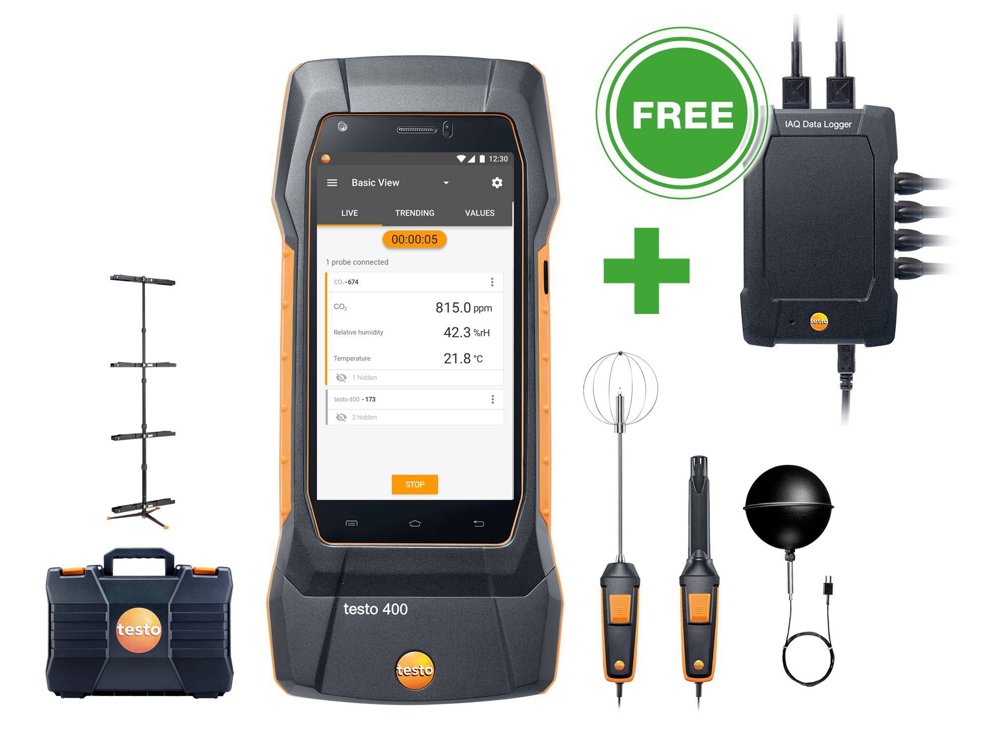 CO₂meter met of zonder voeler kopen | Testo NV/SA