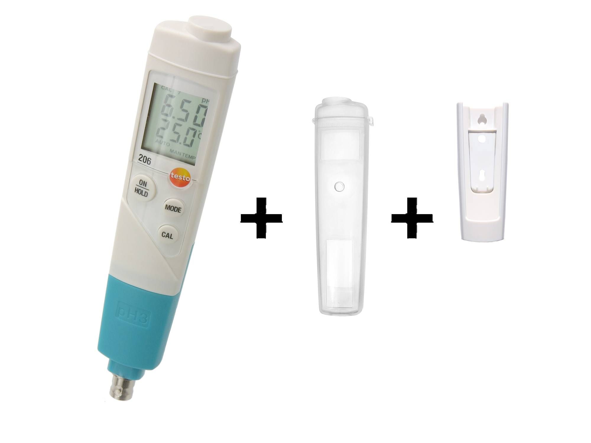 Medidor de pH versátil testo 206-pH3 | Medidores de pH | Parámetro ...